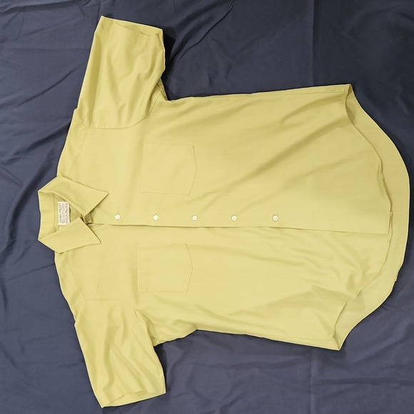 Sears | Shirts | Vintage Sears Brand Mens Dress Shirt Olive Green Large ...